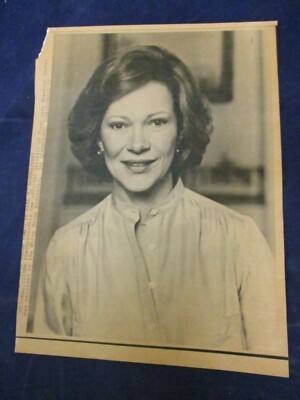 1979 First Lady Rosalynn Carter new official portrait Vintage Wire ...