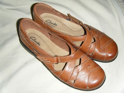 Clarks Women 8M Brown Leather Bendable Shoe #60410 **√6993** | eBay