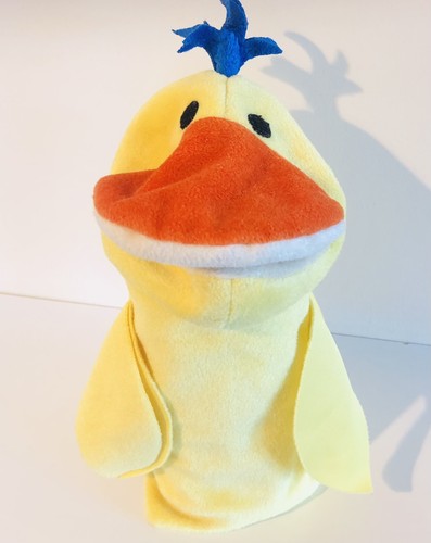 Rare Authentic Baby Einstein Yellow Quackamus Duck Hand Puppet In Ex ...