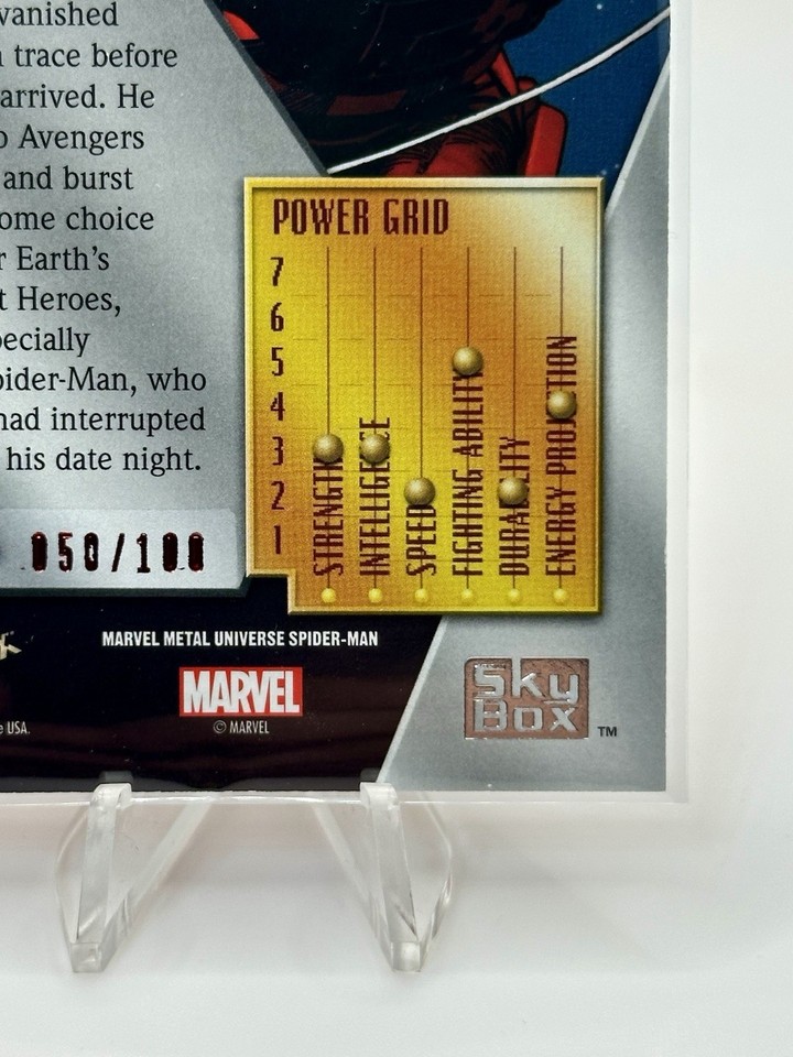2022 Marvel Metal Spider-Man Precious Metal Gems Red PMG 50/100 ...