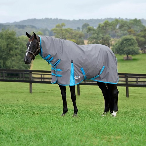 WeatherBeeta ComFiTec Classic Combo Neck 50g Turnout Rug - Grey/Bright ...