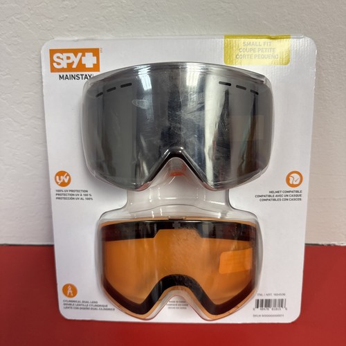 SPY Mainstay Dual Lens Snow Googles Small Fit 100% UV Protection New In ...