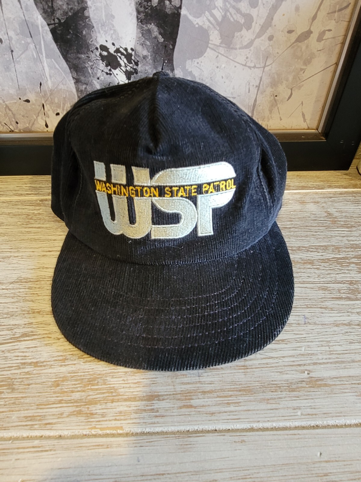 Vintage WASHINGTON STATE PATROL WSP Logo Blue Corduro… - Gem