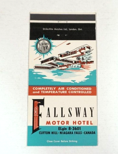 Matchbook Fallsway Motor Hotel Niagra Falls Canada Quality Courts 30 ...