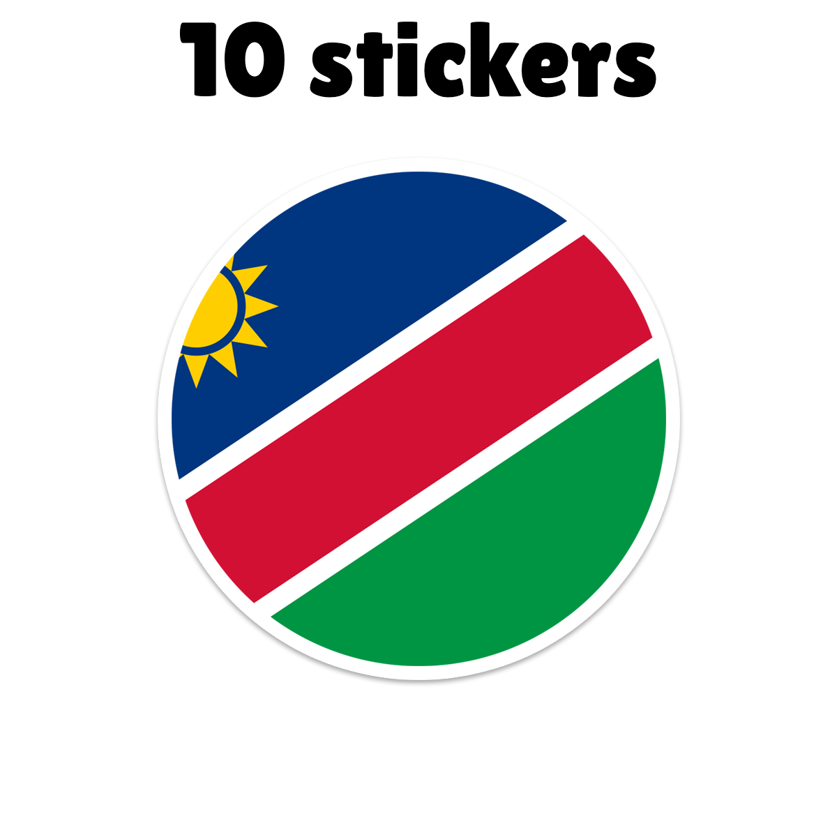 Namibia Round Circle Flag Sticker Decal Vinyl Fade & Waterproof | eBay ...