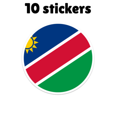 Namibia Round Circle Flag Sticker Decal Vinyl Fade & Waterproof | eBay ...