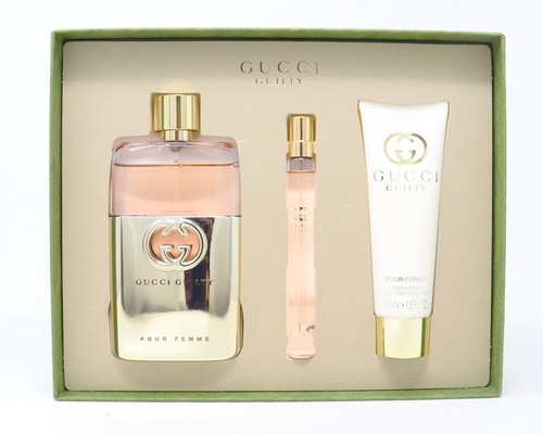 Gucci Guilty Eau De Parfum 3-Pc. Gift Set / New With Box | eBay