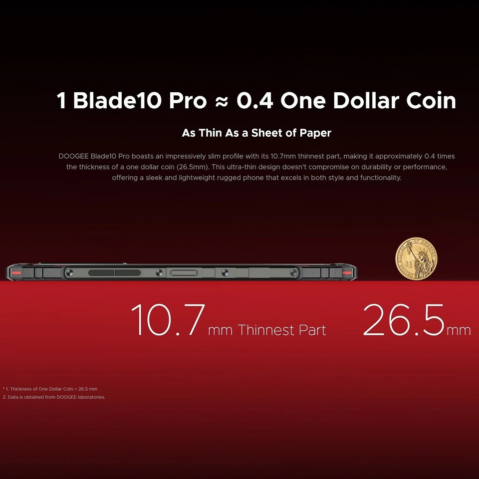DOOGEE Blade 10 Pro 16+256GB Rugged Smartphone 50MP Android 14 5150mAh ...