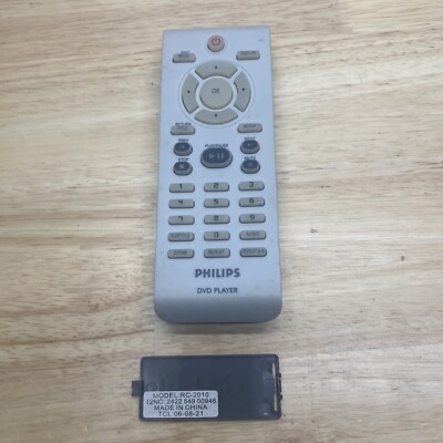 Genuine OEM Philips DVD Player Remote Control RC-2010 TESTED / WORKS | eBay
