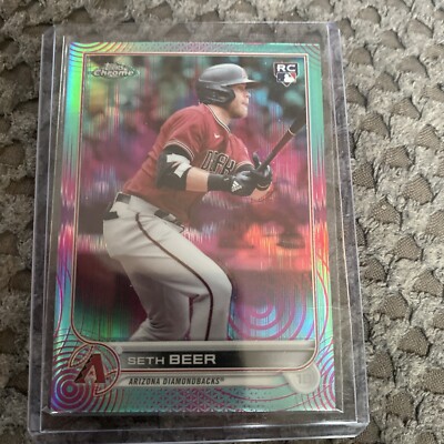 2022 Topps Chrome Sonic Lite Base Aqua/Pink Sonic #186 Seth Beer /199 ...