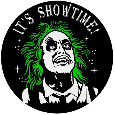 Bettlejuice sticker its showtime weatherproof bumper vinyl decal | eBay