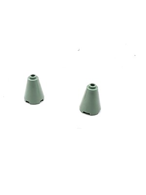 Lego Part 3942c Cone 2 x 2 x 2 Open Stud Sand Green Lot x 2 I-34 | eBay