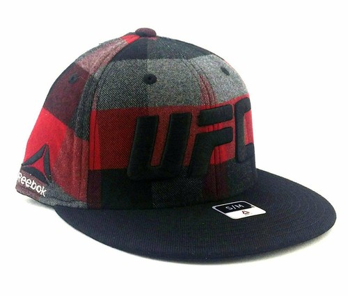 Mens Reebok UFC Buffalo Plaid Flannel FVF Hat - Red | Black | eBay