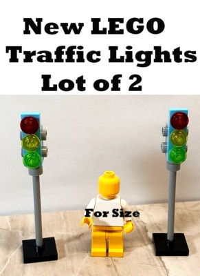 New LEGO Traffic Lights Street Directional Lot of 2 City Street Road ...