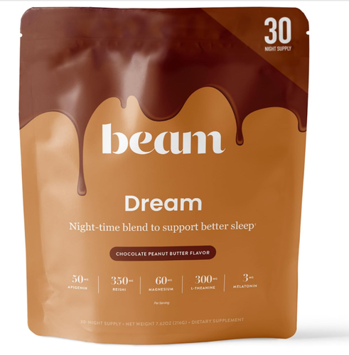 Beam Dream Sleep Powder – Magnesium Cocoa Drink with Apigenin, 30 ...