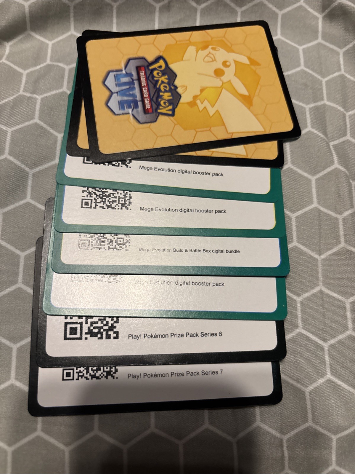 Mega Evolution TCGL Pokemon Code Card X 6 + 2 Prize Pack Codes +6 MSG ...