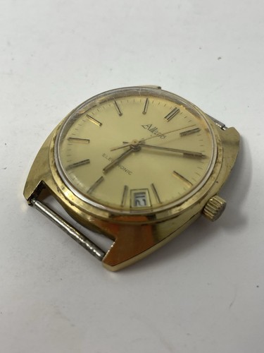 Vtg Zenith ALLEGRO Electronic Quartz Watch GOLD tone As Is Read Please ...