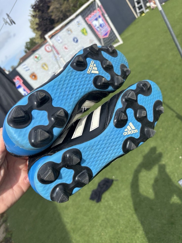 Adidas Goletto FG V11 Black Football Lace-up Boots Size UK 8.5 Moulded ...