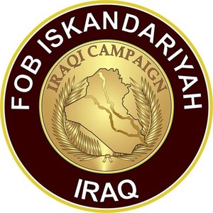 FOB Iskandariyah ( Forward Operating Base ) Iraq 5.5" Die Cut Sticker ...