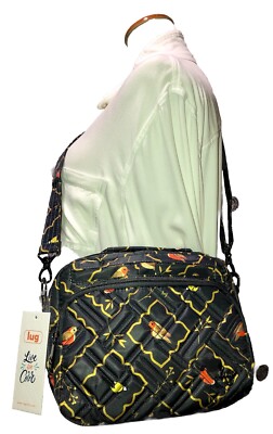 NWT LUG Ranger Mini Crossbody Bag Quilted Top Handle Purse SONGBIRDS ...