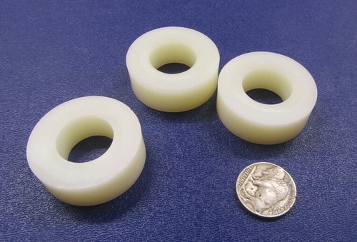 Nylon 66 Spacer, Natural, NO.3/4" Screw, 1 1/2" OD x 0.755" ID x 1/2 ...