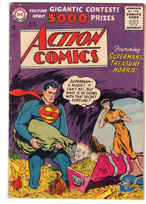 ACTION COMICS #219 (1956) - GRADE 5.0 - DC SUPERMAN SILVER AGE BILL ...