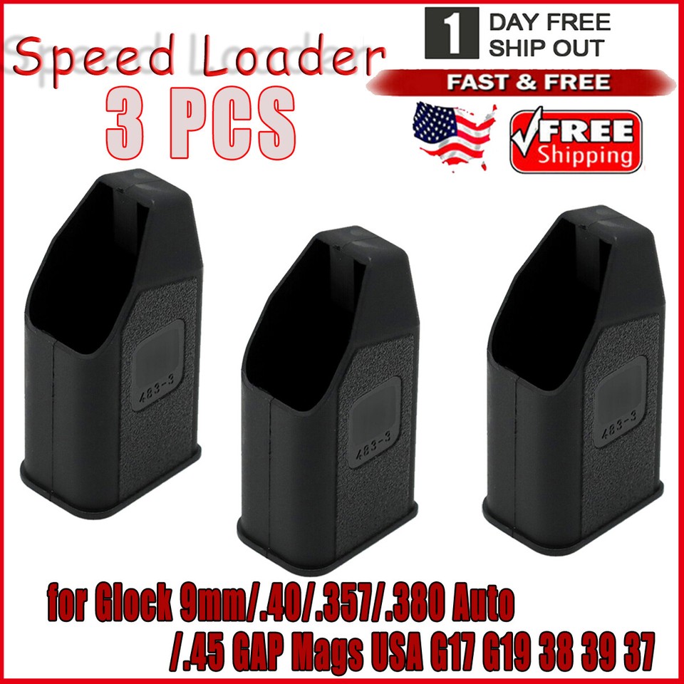 Speed Loader for Glock 9mm/.40/.357/.380 Auto/.45 GAP Mags USA G17 G19 ...