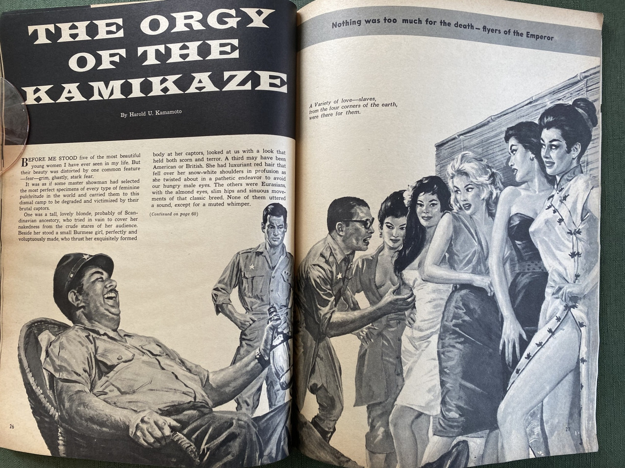 MAN'S DARING Magazine May 1962 Pulp Nazis Depravity Prison Orgy Sex | eBay