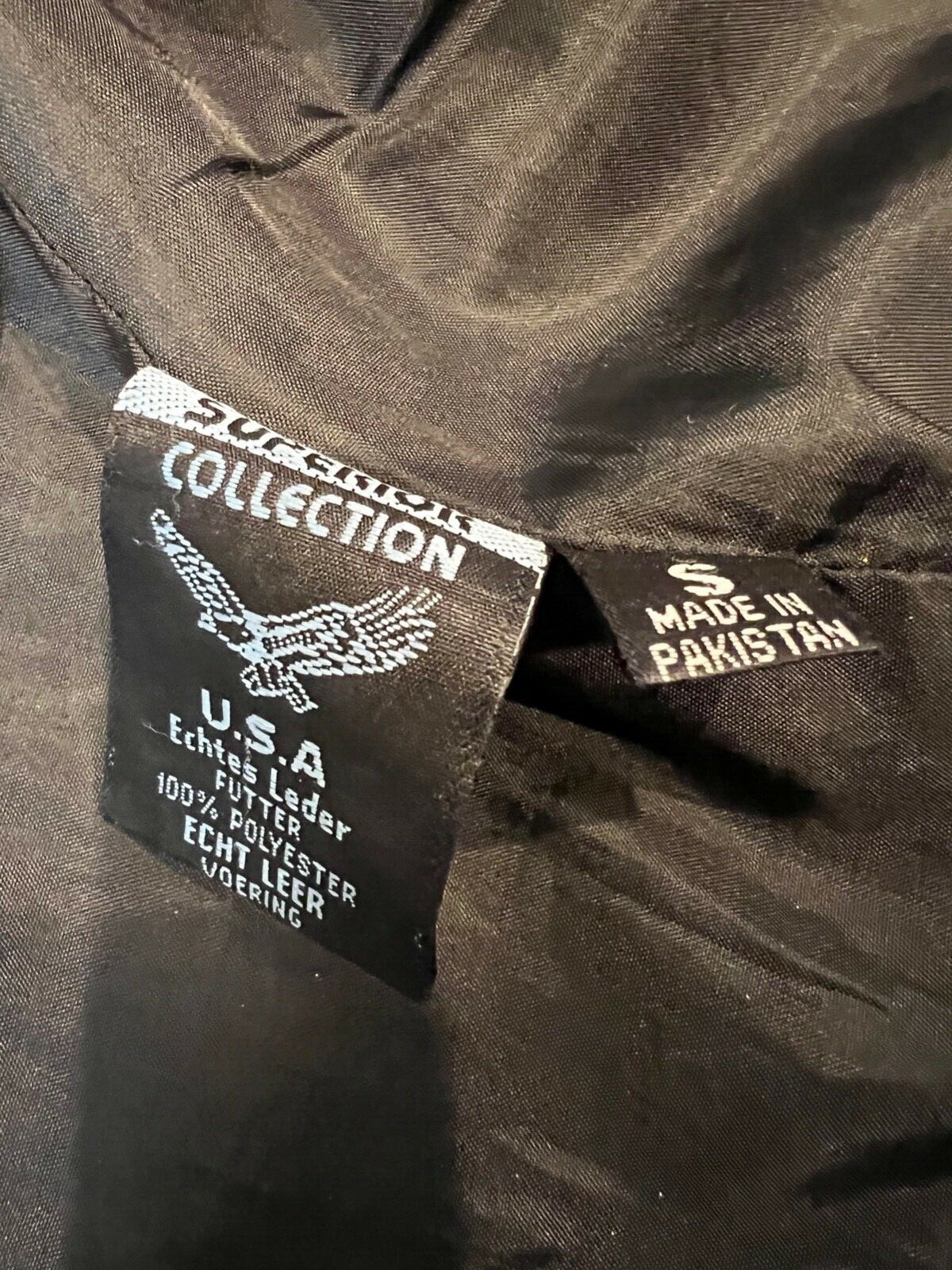 Echtes Leder Futter Woman’s Black Leather size S | eBay