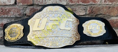 UFC ULTIMATE FIGHTING CHAMPIONSHIP TITLE REPLICA BELT 2MM Brass Dual ...