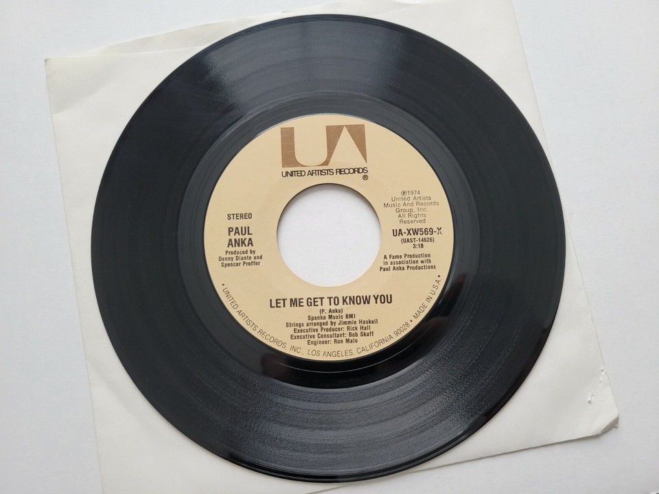 PAUL ANKA & ODIA COATES - One Man Woman / One Woman Man 1974 POP 7" vg+ ...