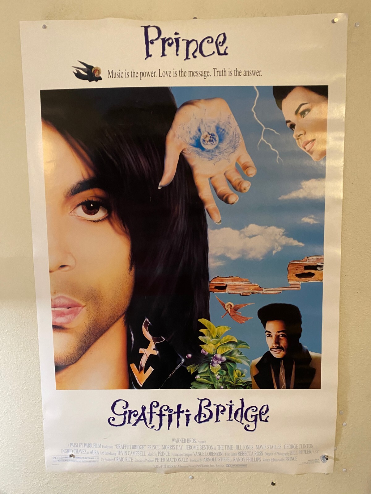 Poster: Graffiti Bridge: Prince original video store promo 1990 | eBay