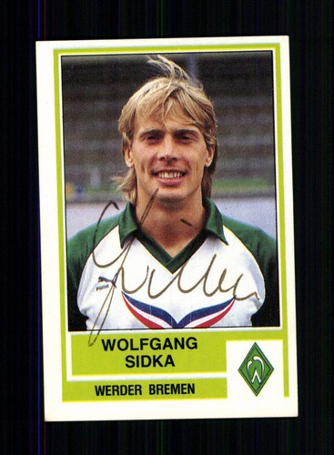 Wolfgang Sidka Werder Bremen Panini Sammelbild 1985 Original + A 208430 ...