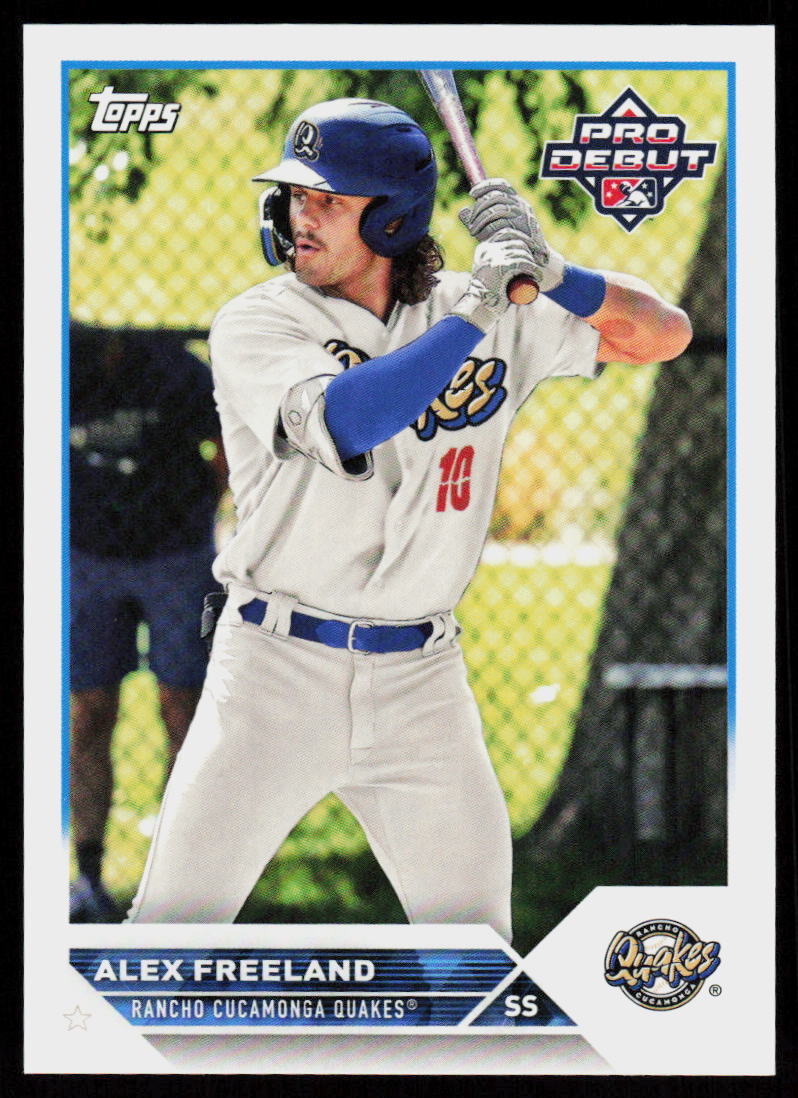 2023 Topps Pro Debut Alex Freeland #PD-83 BASEBALL Rancho Cucamonga ...