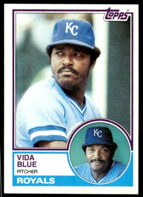 1983 Topps Baseball Card Vida Blue Kansas City Royals #570 | eBay