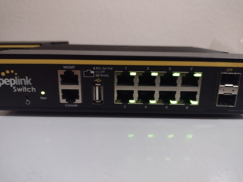 Peplink SD Switch PoE PSW-8-240W-RUG (Read Description) | eBay