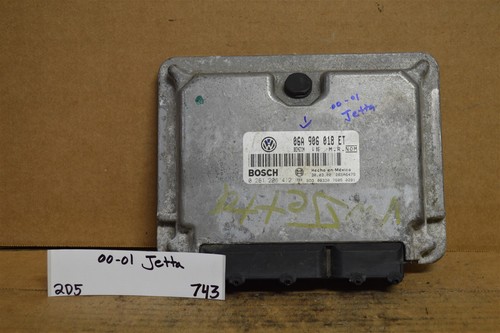 00-01 Volkswgaen Jetta Engine Control Unit ECU 06A906018ET Module 743 ...
