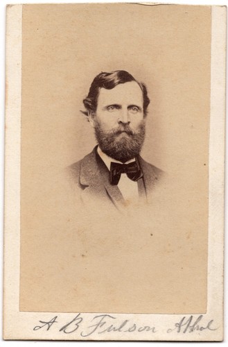 ANTIQUE CDV CIRCA 1874 GEORGE W. MOORE HANDSOME BEARDED MAN ATHOL ...