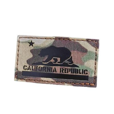 California Republic state flag infrared IR multicam morale 3 laser hook ...