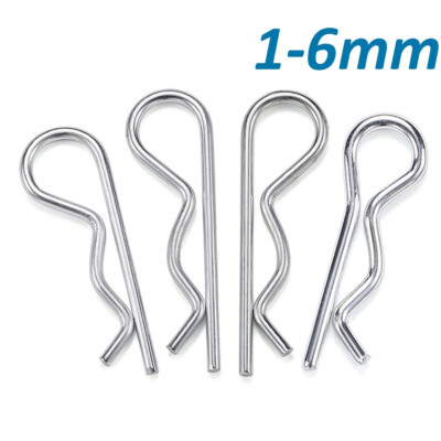 R Clips Retaining Pins Split Pins Clevis Pins 1mm - 6mm Stainless Steel ...