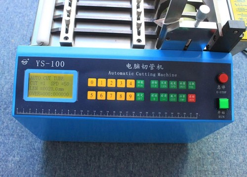 YS-100 Automatic Heat-shrink Tube Cable Pipe Cutter Cut Tube Machine ...
