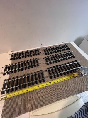 6 pieces Bachmann G scale plastic and metal 12 inch straight track | eBay