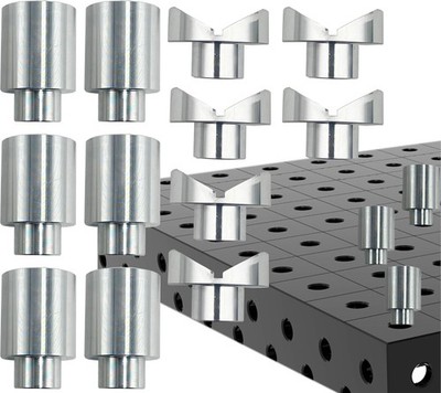 Welding Table Fixture Pins 12 Pcs 5/8 x 1 x 1.5 Stop Alignment Aluminum ...