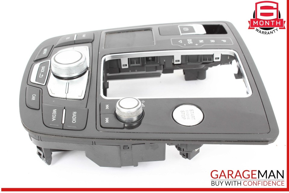 16-18 Audi A6 A7 Front Center Console MMI Gear Shifter Bezel 4G1919610F ...