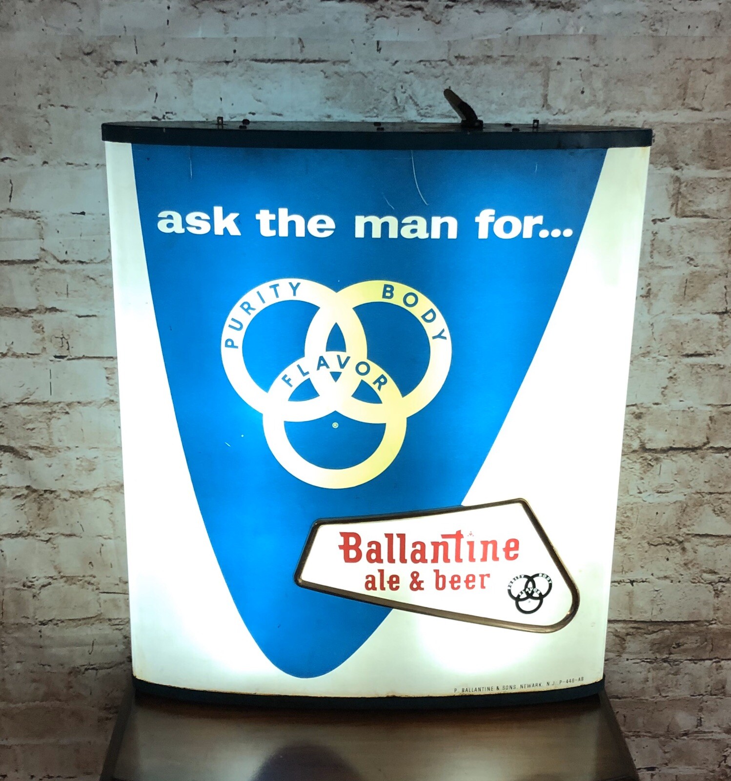 🍺 VINTAGE BALLANTINE BEER SIGN 🍺 | eBay