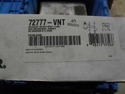 Kohler K-72777-VNT Artifact deck mount Flare Bath spout Vintage Nickel ...