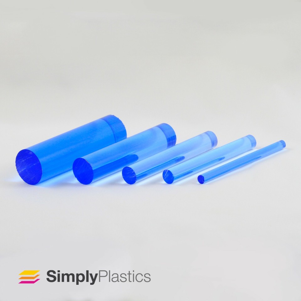 Fluorescent Extruded Acrylic Plastic Perspex Rod / Various Diameters ...