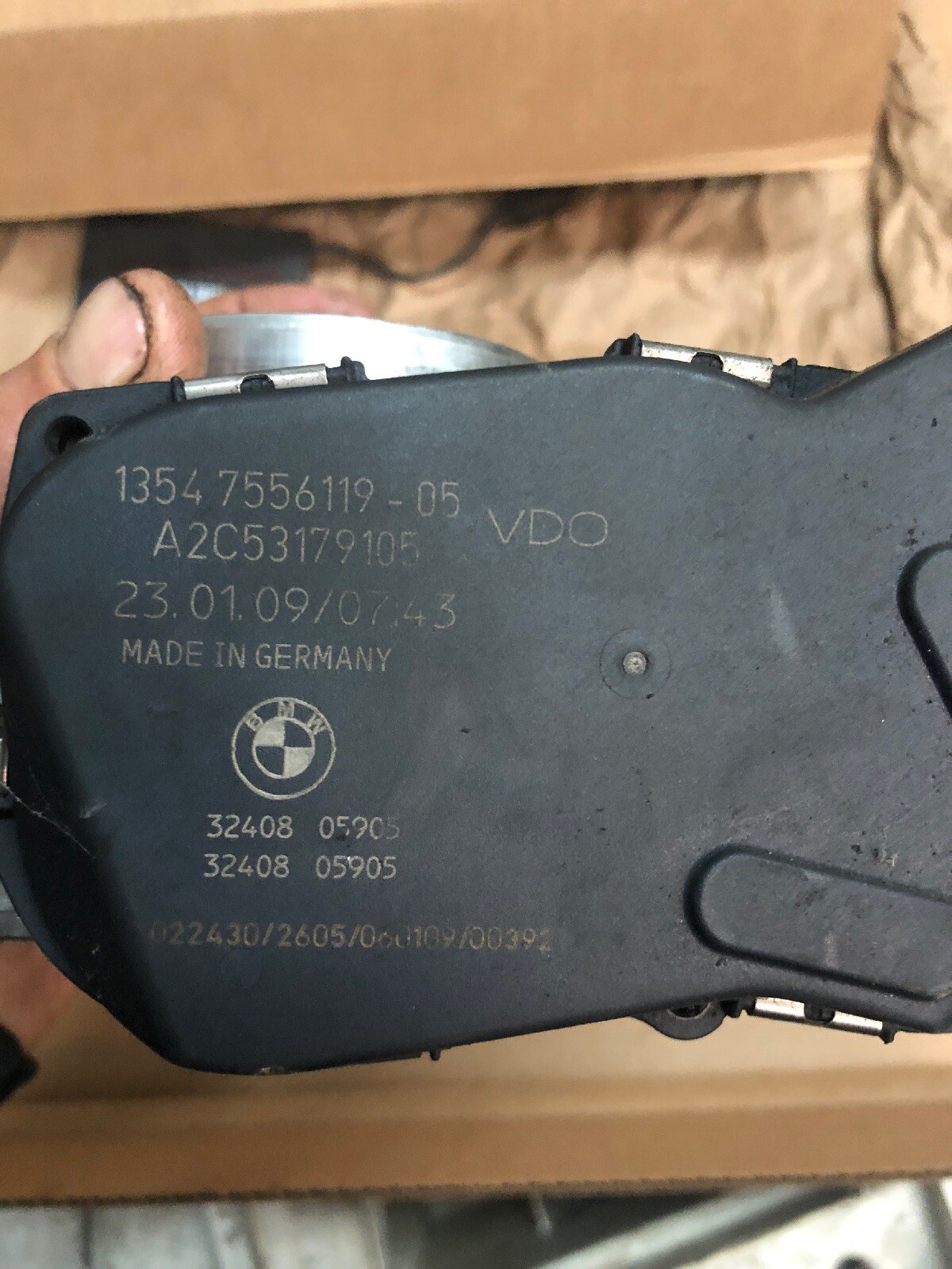 BMW 135i 335i 535i N54 3.0L Turbo Throttle Body Assembly 13547556119 07 ...