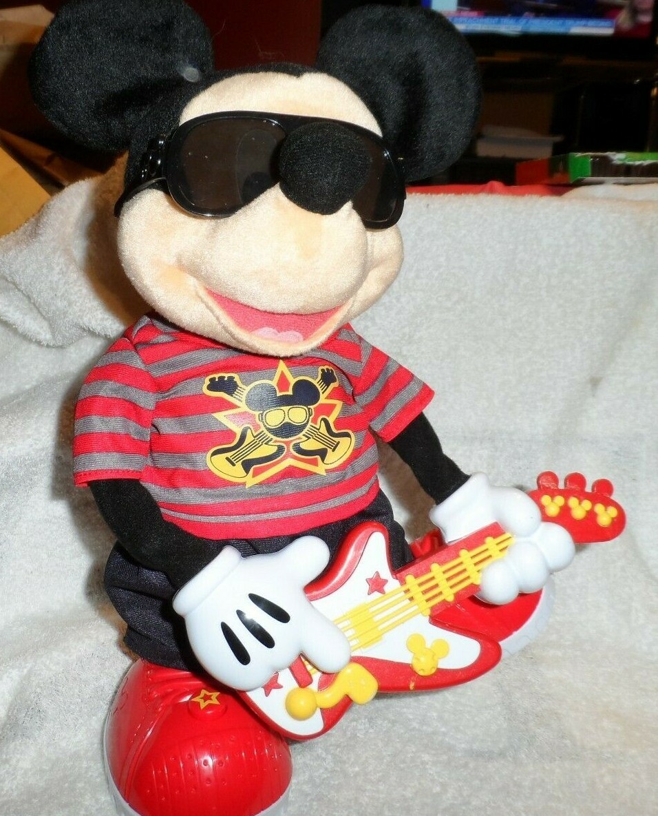 Disney Rock Star Mickey Mouse Fisher Price 2010 Animated Dancing ...