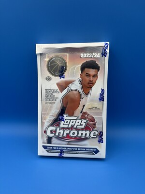 Topps Chrome Basketball NBA 2023-2024 Hobby Box - WEMBY - Fast Shipping ...